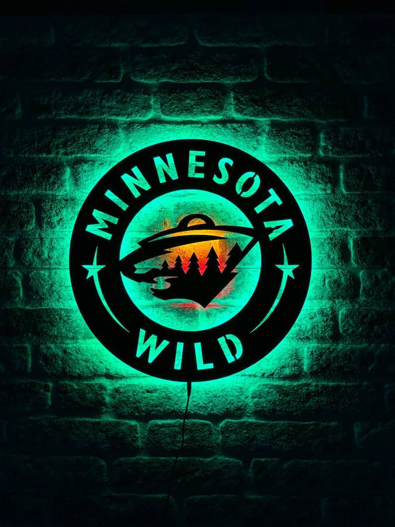 Minnesota Wild Led Sign, Minnesota Wild Wall Art, Minnesota Wild Wall ...
