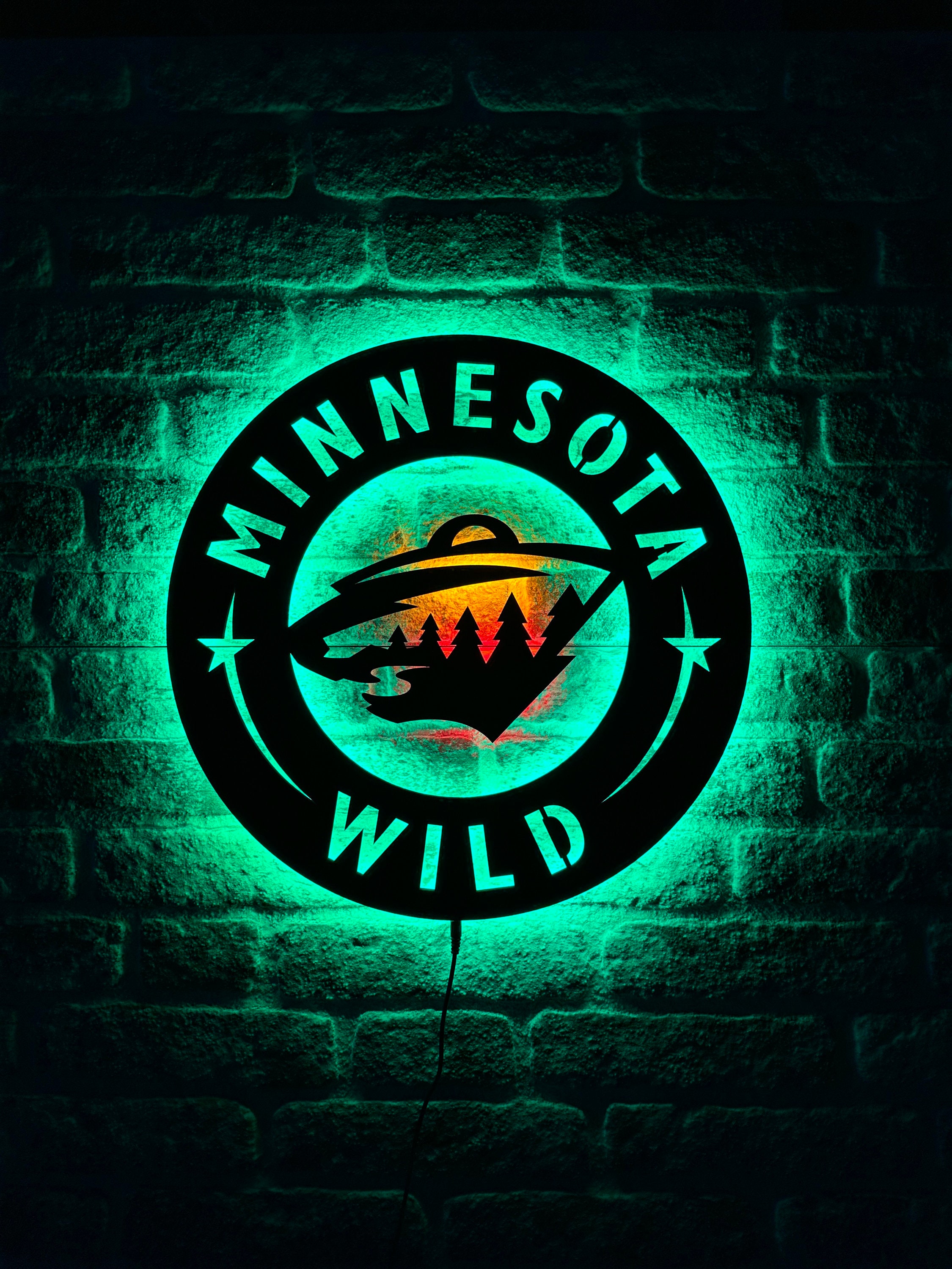 Minnesota Wild Led Sign, Minnesota Wild Wall Art, Minnesota Wild Wall ...