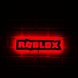 Roblox Gaming Led Sign, Roblox Wall Art, Roblox Wall Sign, Roblox Wall ...