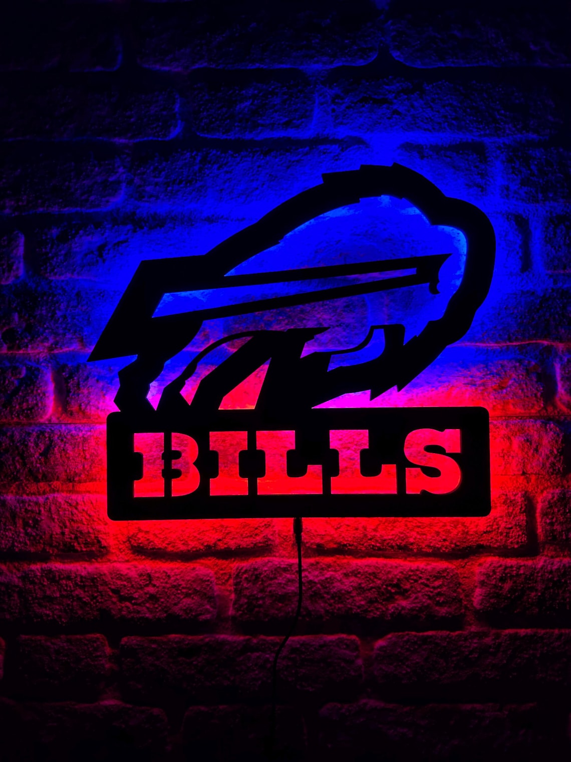 Buffalo Bills Led Sign, Buffalo Bills Wall Art, Buffalo Bills Wall Sign ...