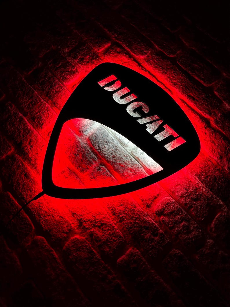 Ducati Led Sign, Ducati Wall Art, Ducati Wall Sign, Ducati Wall Decor ...