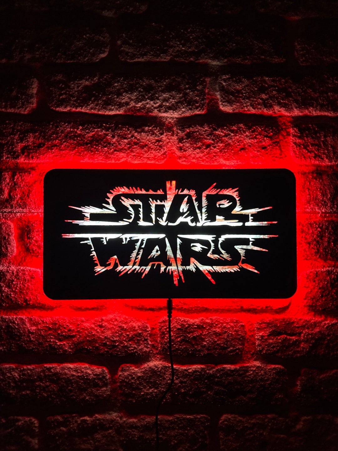 Star Wars Led Sign, Star Wars Wall Art, Star Wars Wall Sign, Star Wars ...