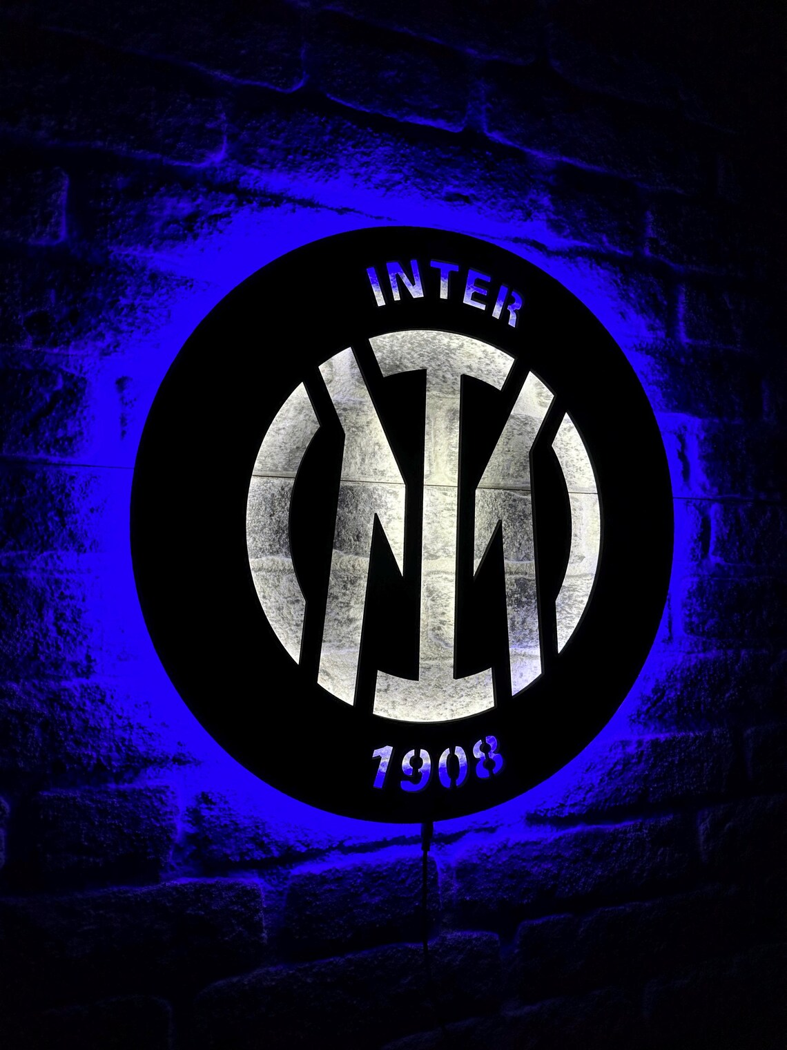 Inter Milan Led Sign, Inter Milan Wall Art, Inter Milan Wall Sign ...