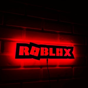 Roblox Gaming Led Sign, Roblox Wall Art, Roblox Wall Sign, Roblox Wall ...