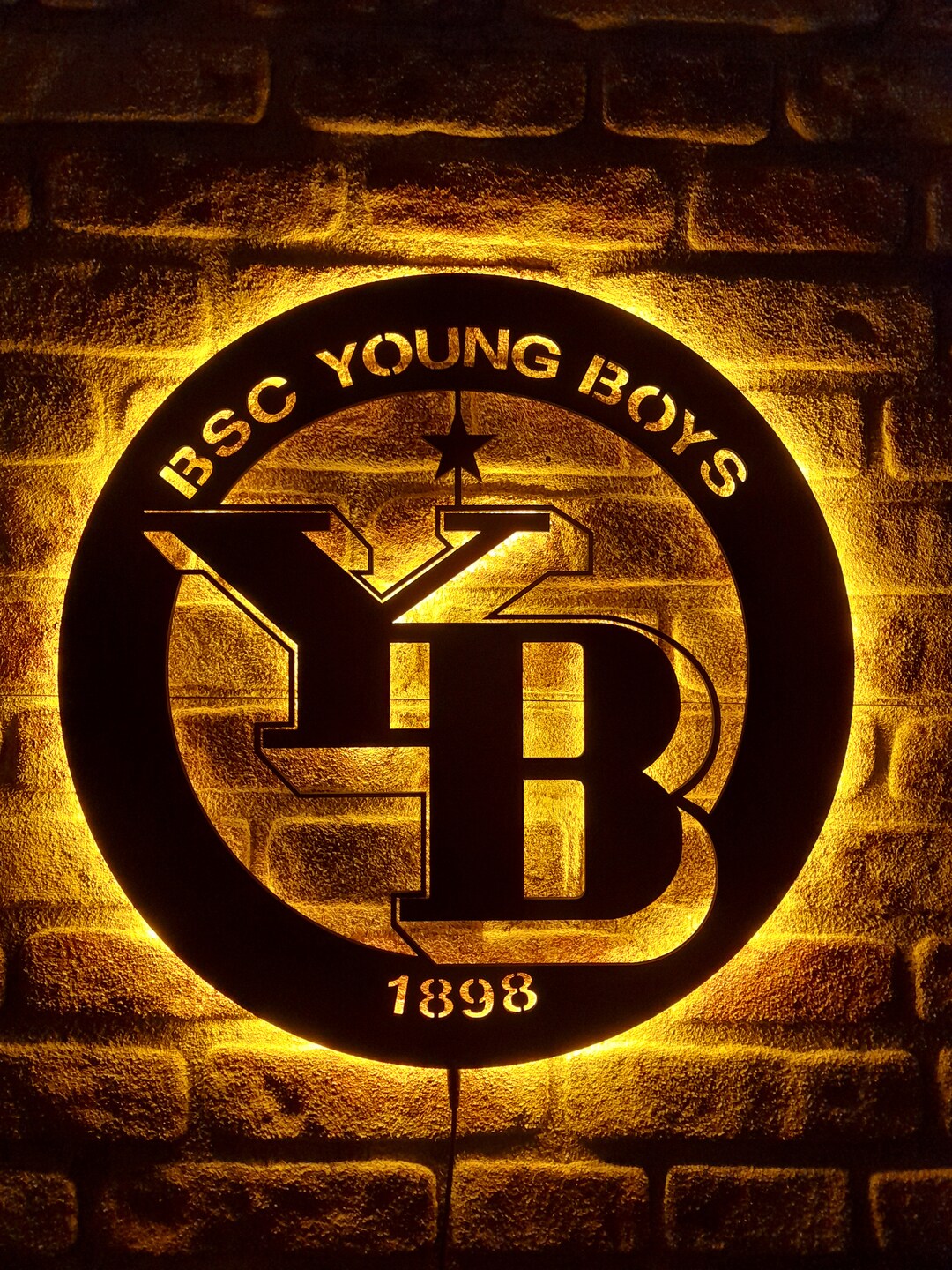 BSC Young Boys Led Sign, Young Boys Wall Art, Young Boys Wall Sign ...