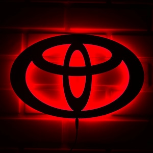 Toyota Led Sign, Toyota Wall Art, Toyota Wall Sign, Toyota Wall Decor ...