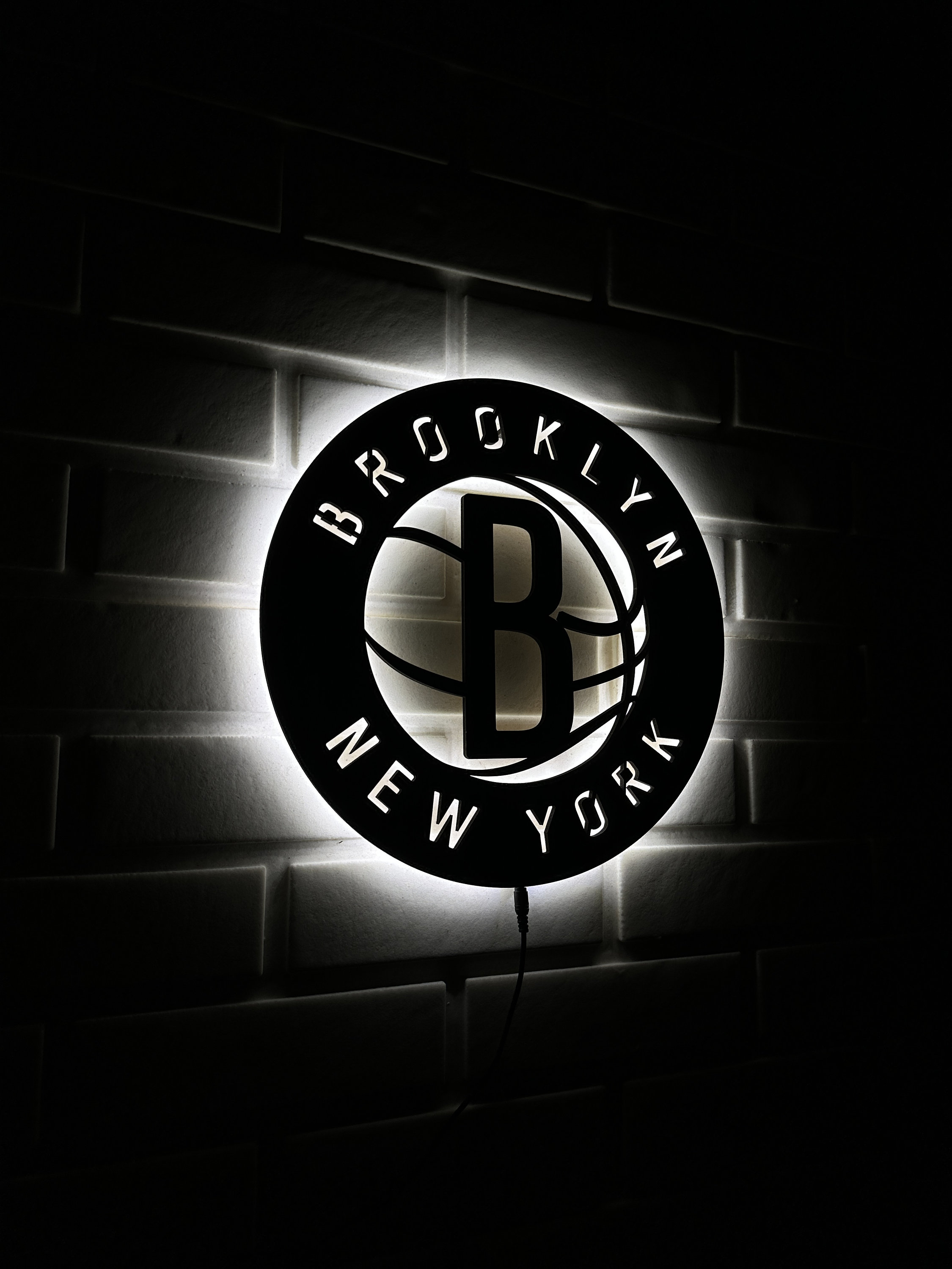 Brooklyn New York Led Sign, Brooklyn Wall Art, Brooklyn Nets Wall Sign ...