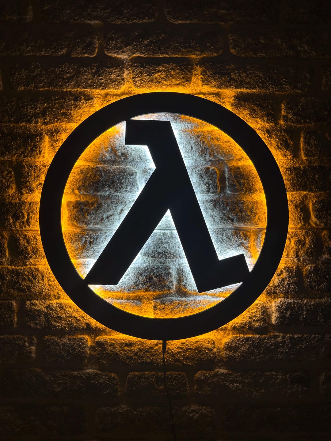Half Life Led Sign, Half Life Wall Art, Half Life Wall Sign, Half Life ...