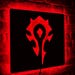 World of Warcraft Led Sign, World of Warcraft Wall Art, Horde Wall Sign ...