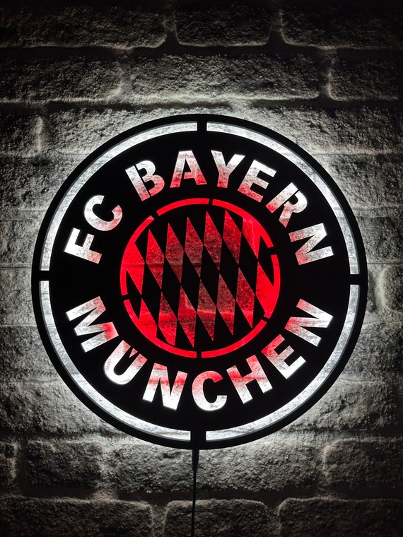 Munchen Sign FC Bayern Munich Led Sign, Bayern Munich Wall Art, Bayern