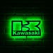 Kawasaki Motorcycles Led Sign, Kawasaki Motorcycles Wall Art, Kawasaki ...