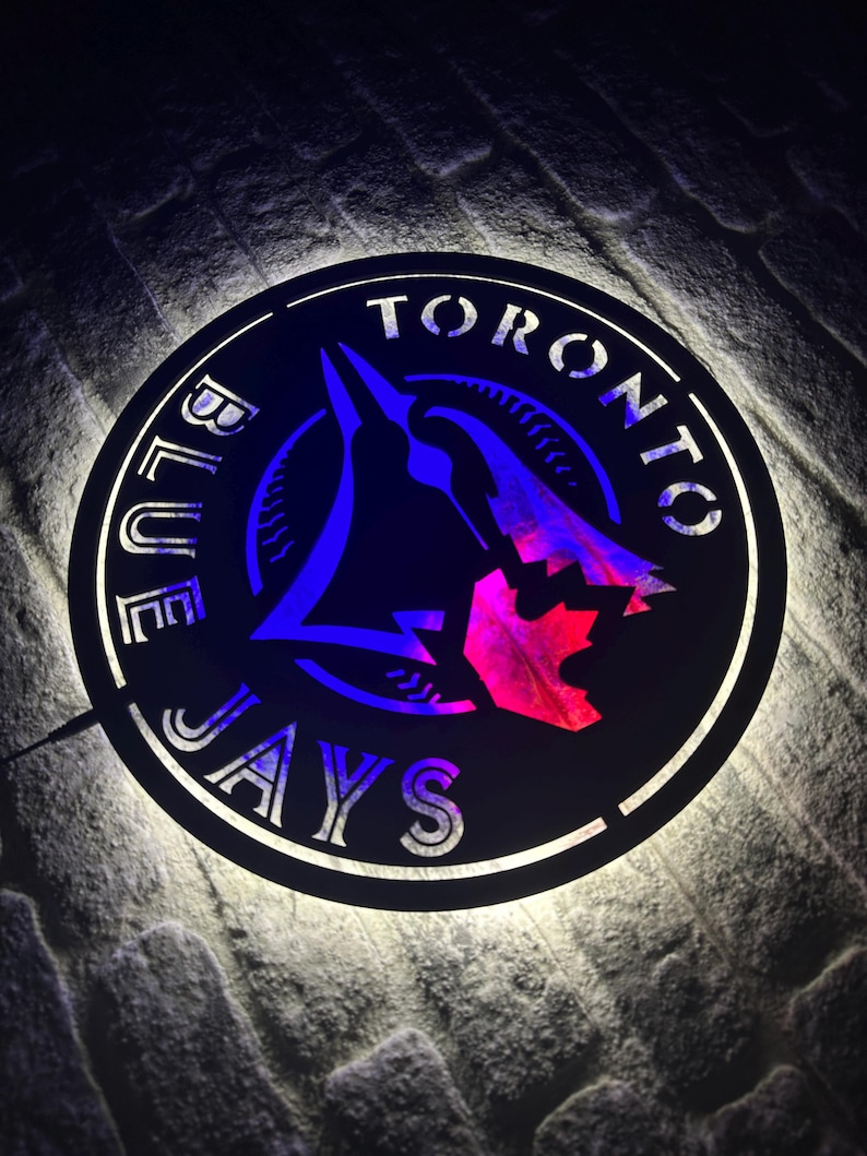 Toronto Blue Jays Led Sign, Toronto Blue Jays Wall Art, Toronto Blue ...