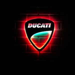 Ducati Led Sign, Ducati Wall Art, Ducati Wall Sign, Ducati Wall Decor, Ducati Neon Sign, Ducati ...