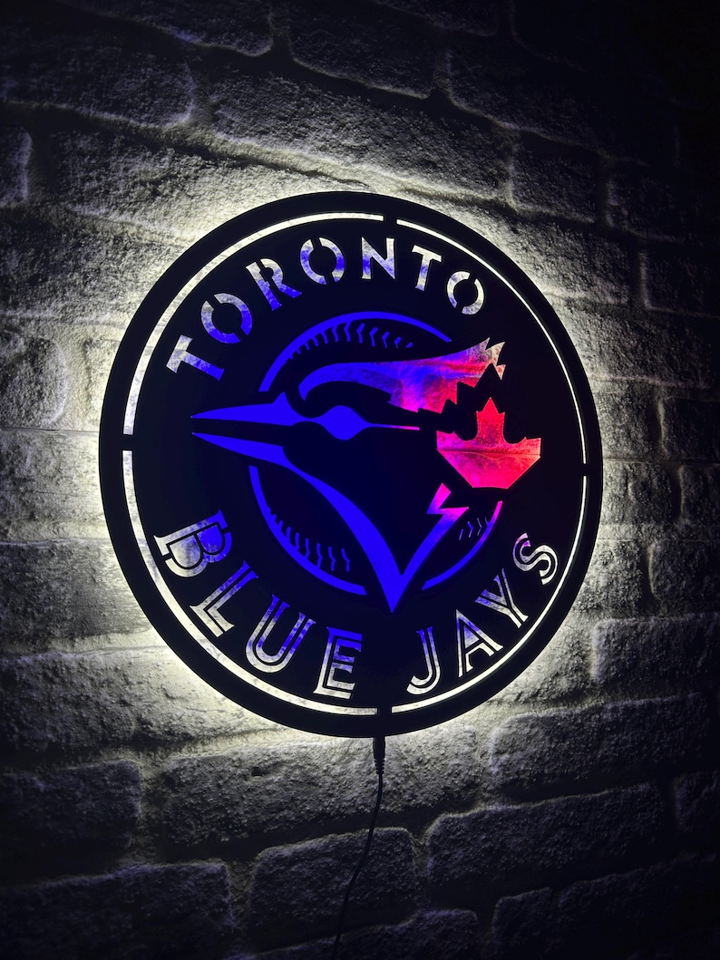 Toronto Blue Jays Led Sign, Toronto Blue Jays Wall Art, Toronto Blue ...