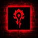 World of Warcraft Led Sign, World of Warcraft Wall Art, Horde Wall Sign ...