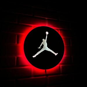 Michael Jordan Led Sign, Jordan Wall Art, Air Jordan Wall Sign, Jordan ...