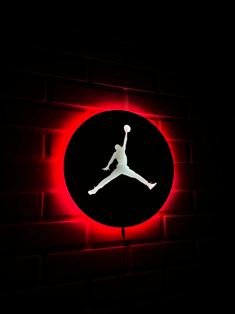 Michael Jordan Led Sign, Jordan Wall Art, Air Jordan Wall Sign, Jordan ...