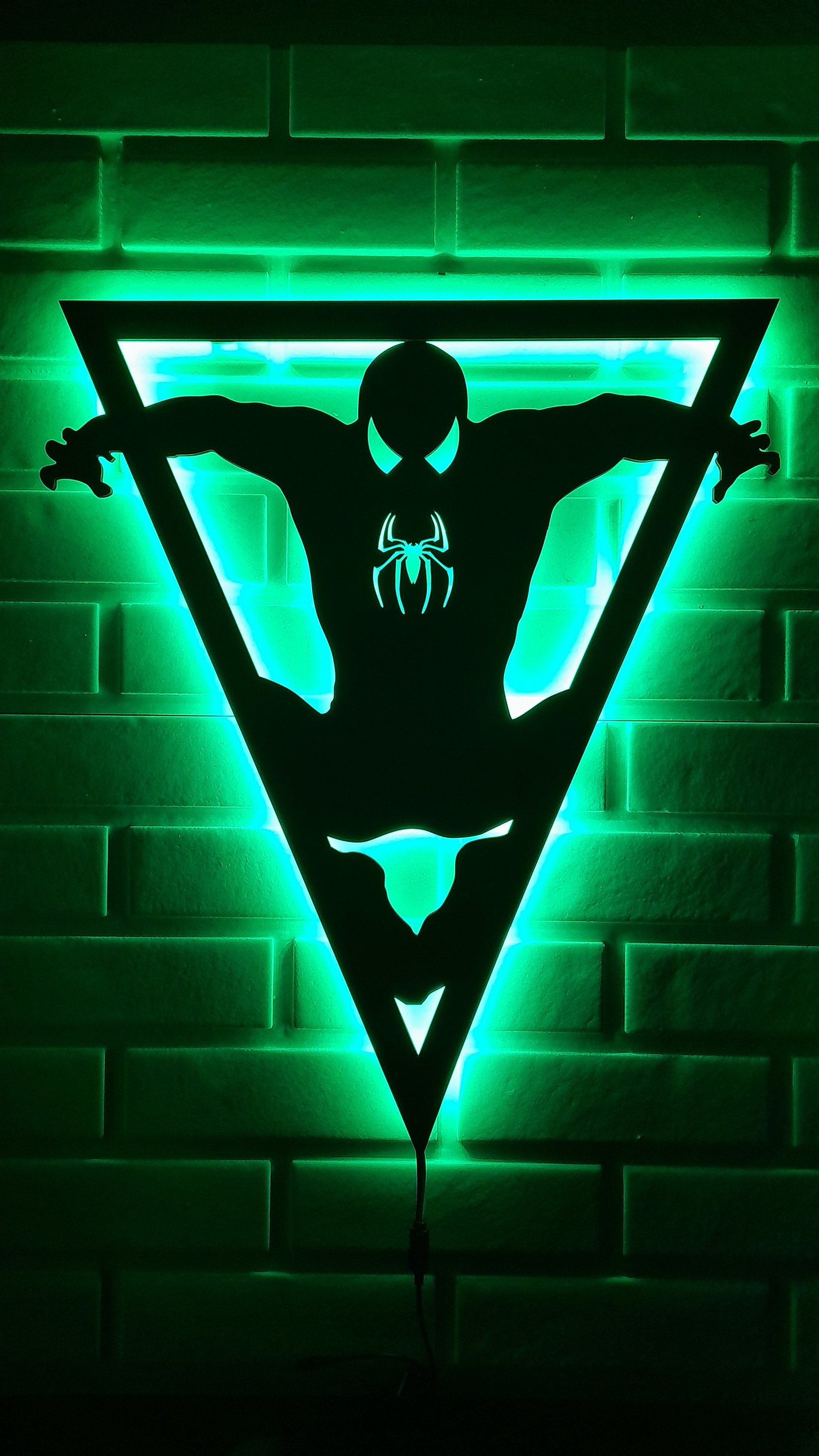 Spiderman Led Sign, Spiderman Wall Art, Spiderman Wall Sign, Spiderman ...