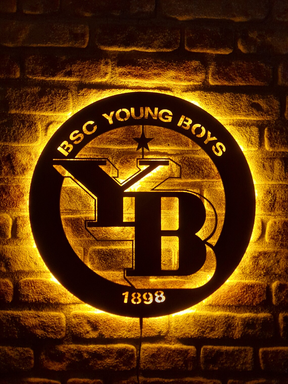BSC Young Boys Led Sign, Young Boys Wall Art, Young Boys Wall Sign ...
