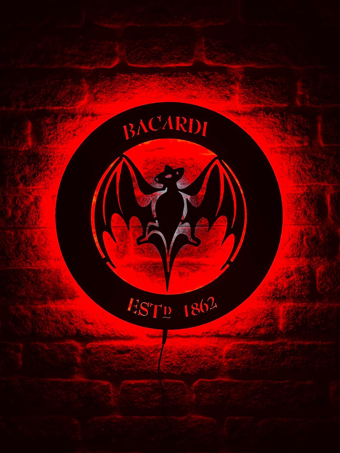 Bacardi Led Sign, Bacardi Wall Art, Bacardi Wall Sign, Bacardi Wall ...