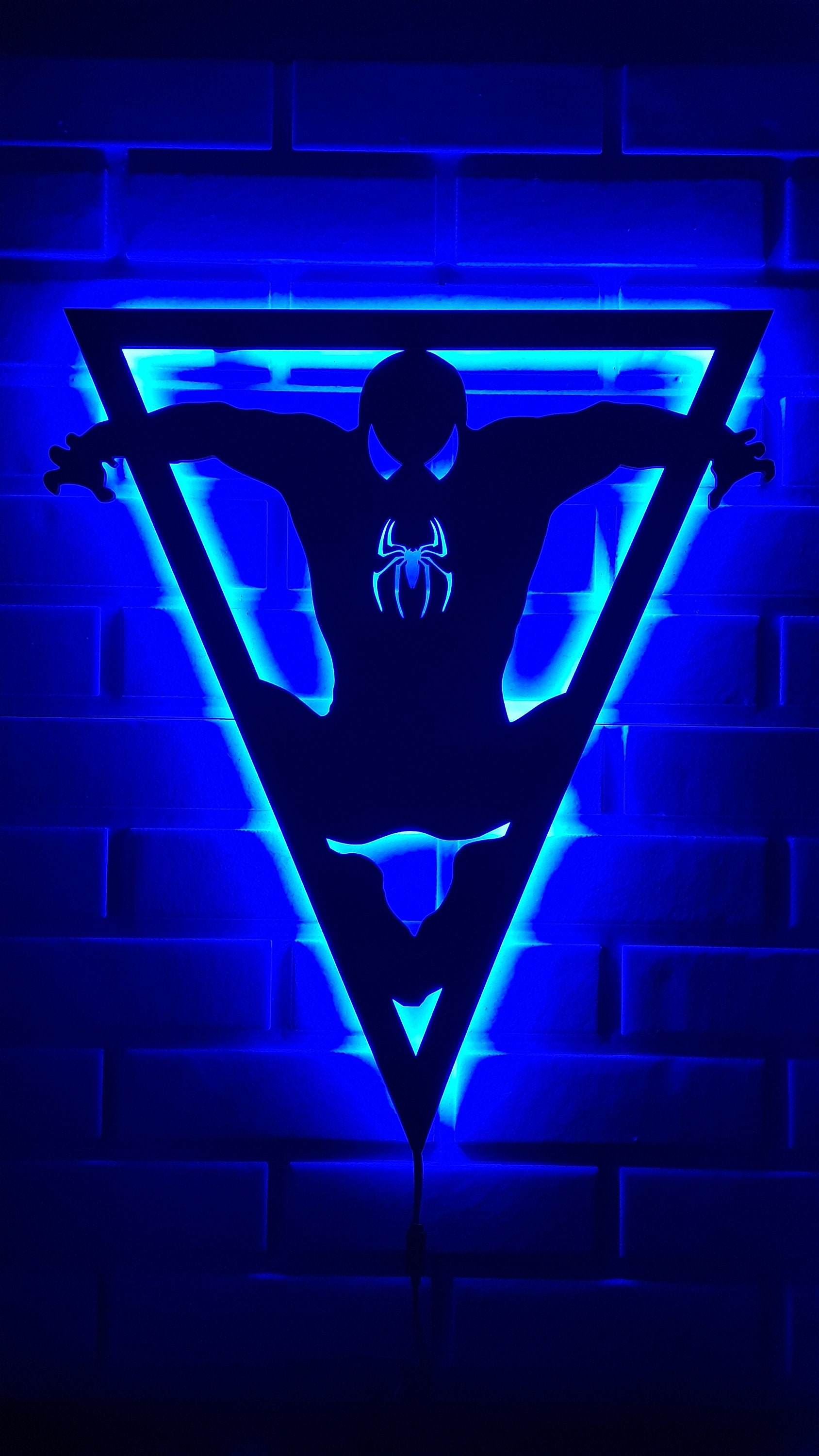 Spiderman Led Sign, Spiderman Wall Art, Spiderman Wall Sign, Spiderman ...