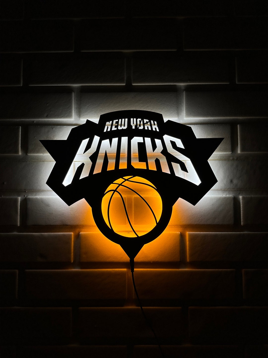 New York Knicks Led Sign, New York Knicks Wall Art, New York Knicks ...