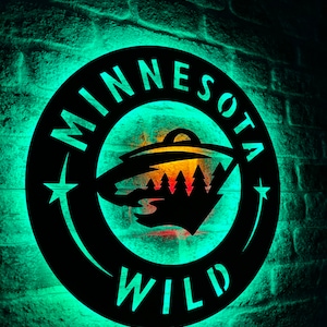 Minnesota Wild Led Sign, Minnesota Wild Wall Art, Minnesota Wild Wall ...