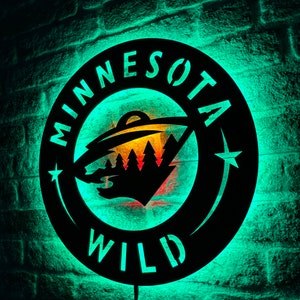 Minnesota Wild Led Sign, Minnesota Wild Wall Art, Minnesota Wild Wall ...