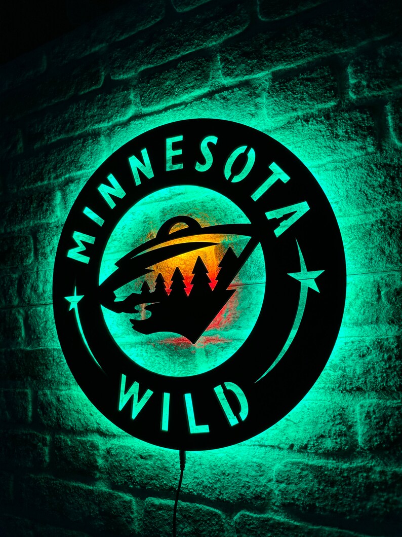 Minnesota Wild Led Sign, Minnesota Wild Wall Art, Minnesota Wild Wall ...