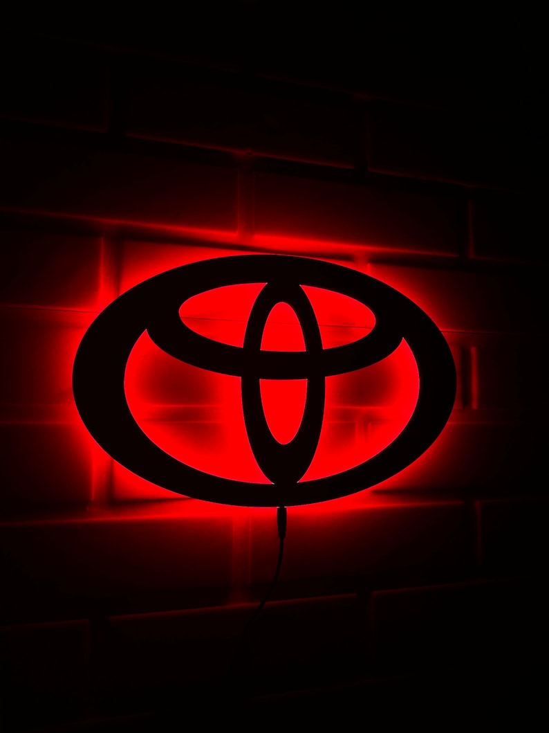 Toyota Led Sign, Toyota Wall Art, Toyota Wall Sign, Toyota Wall Decor ...