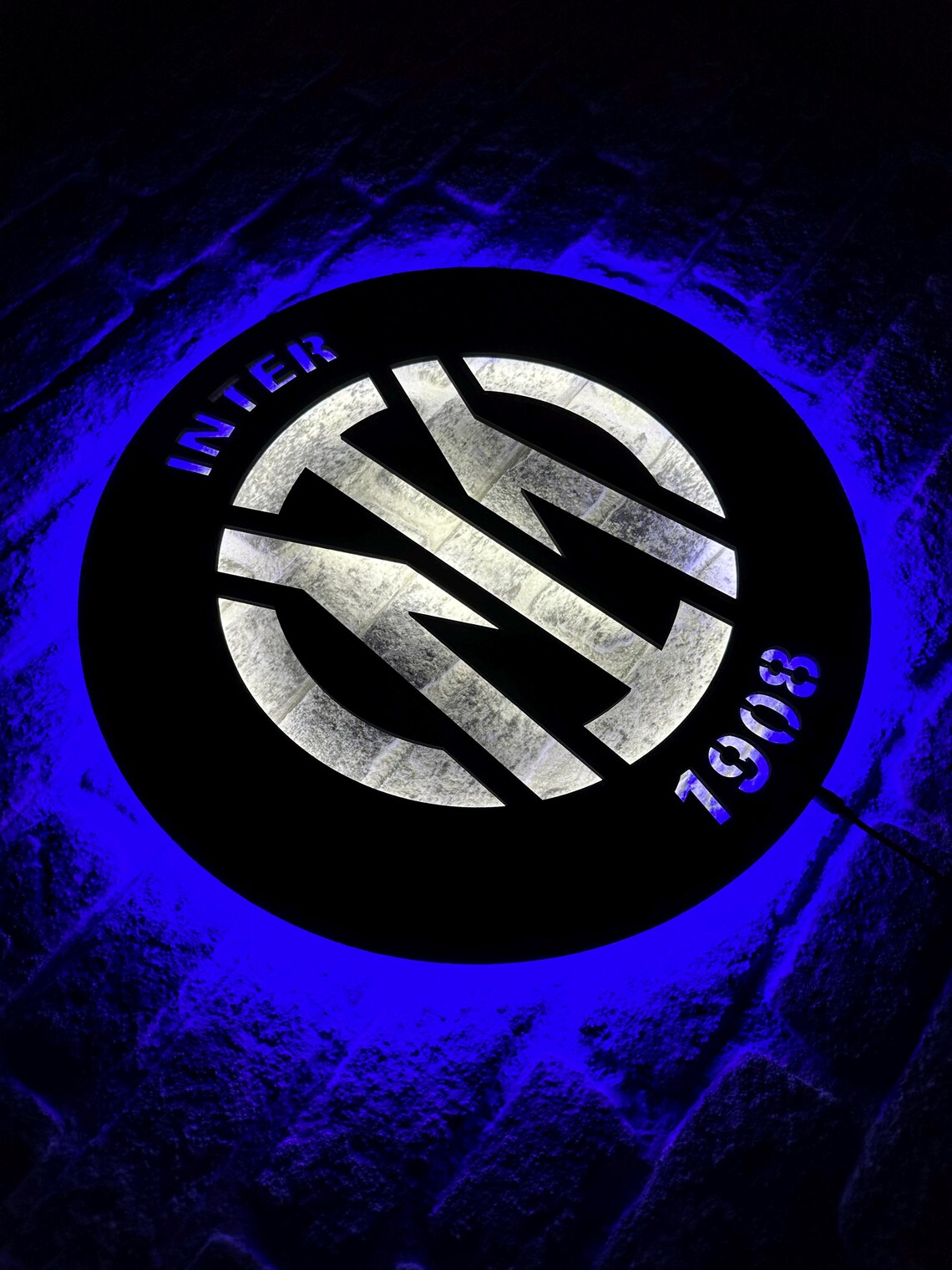 Inter Milan Led Sign, Inter Milan Wall Art, Inter Milan Wall Sign ...