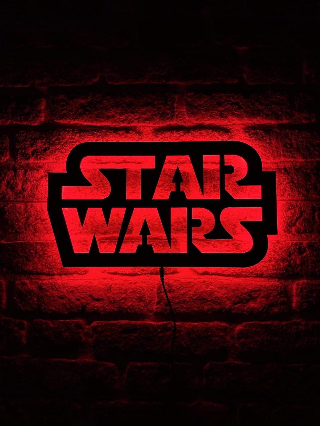 Star Wars Led Sign, Star Wars Wall Art, Star Wars Wall Sign, Star Wars ...