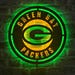 Green Bay Packers Led Sign, Green Bay Packers Wall Art, Green Bay ...