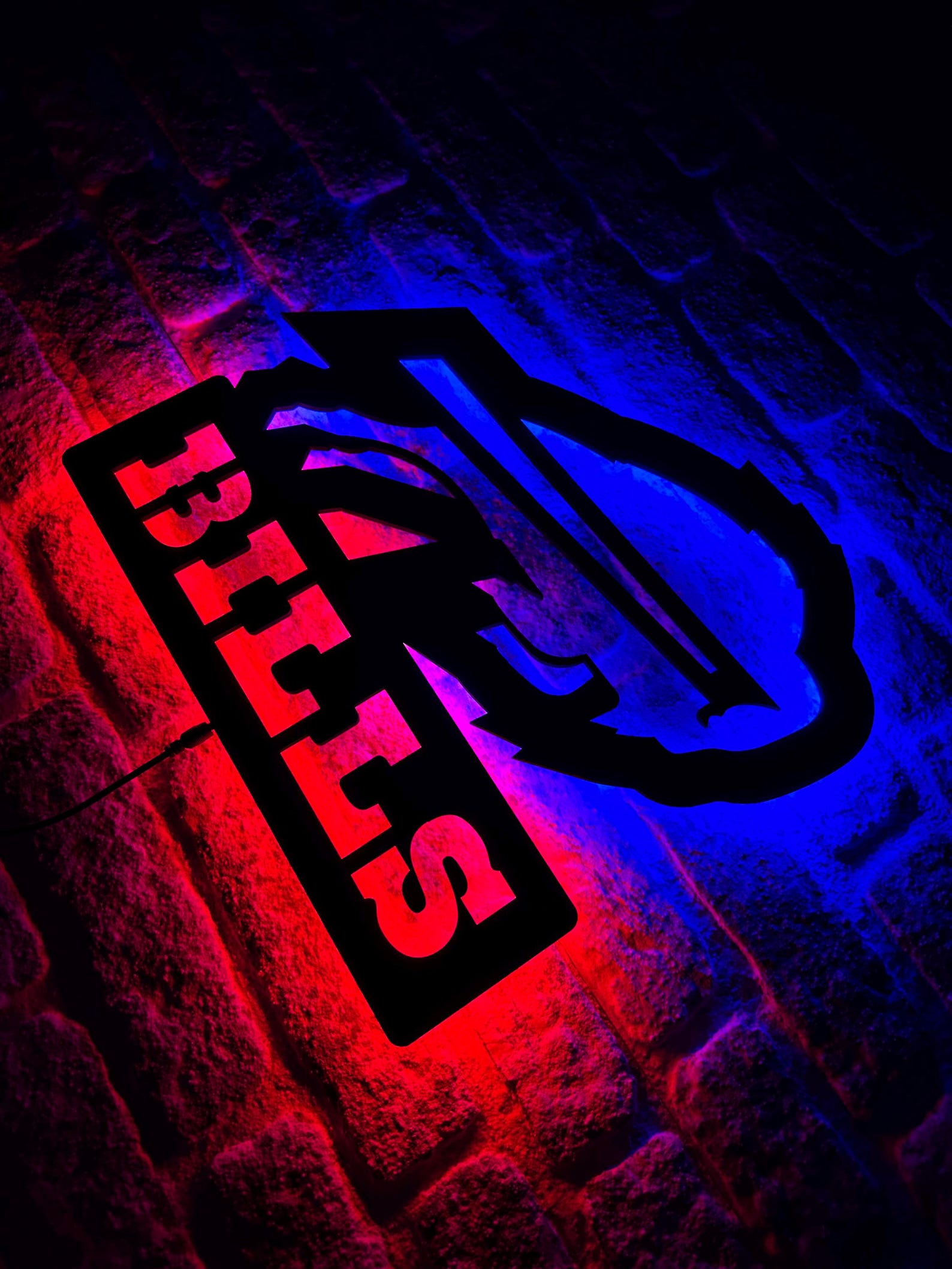 Buffalo Bills Led Sign, Buffalo Bills Wall Art, Buffalo Bills Wall Sign ...