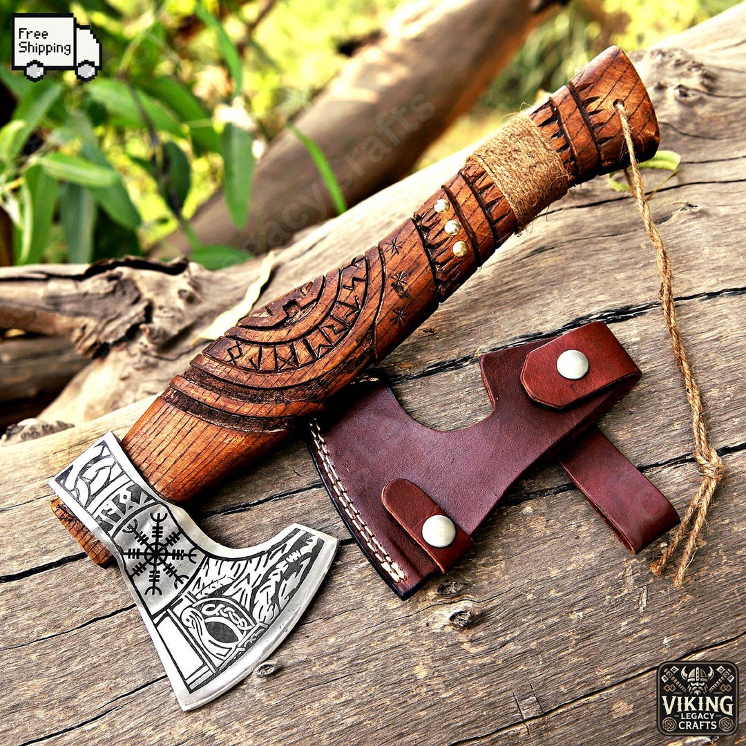 Carbon Steel Viking Axe, Personalized Viking Axe in Hand Forged for ...