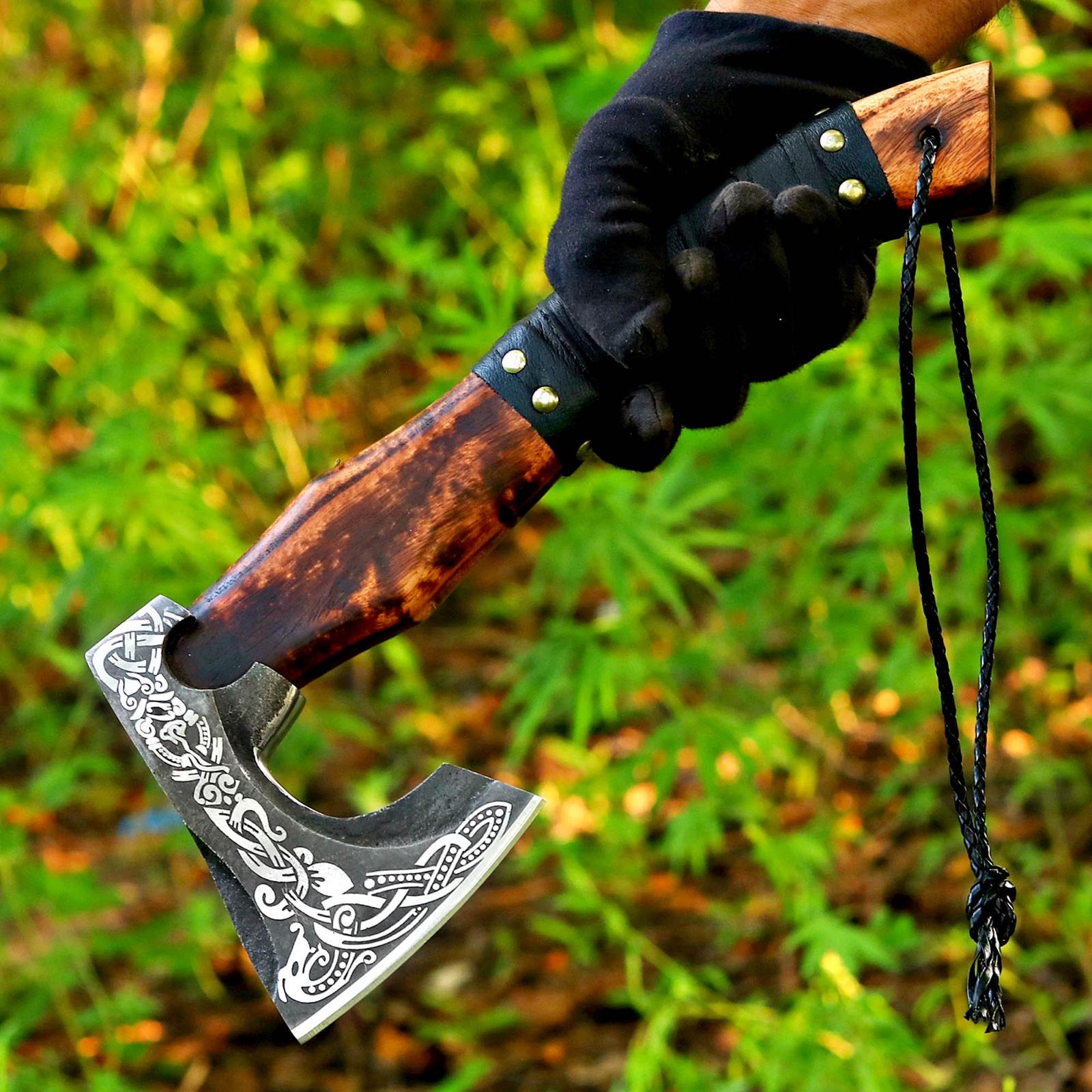 Viking Axe, Carbon Steel Viking Axe, Personalized Viking Axe in Hand ...