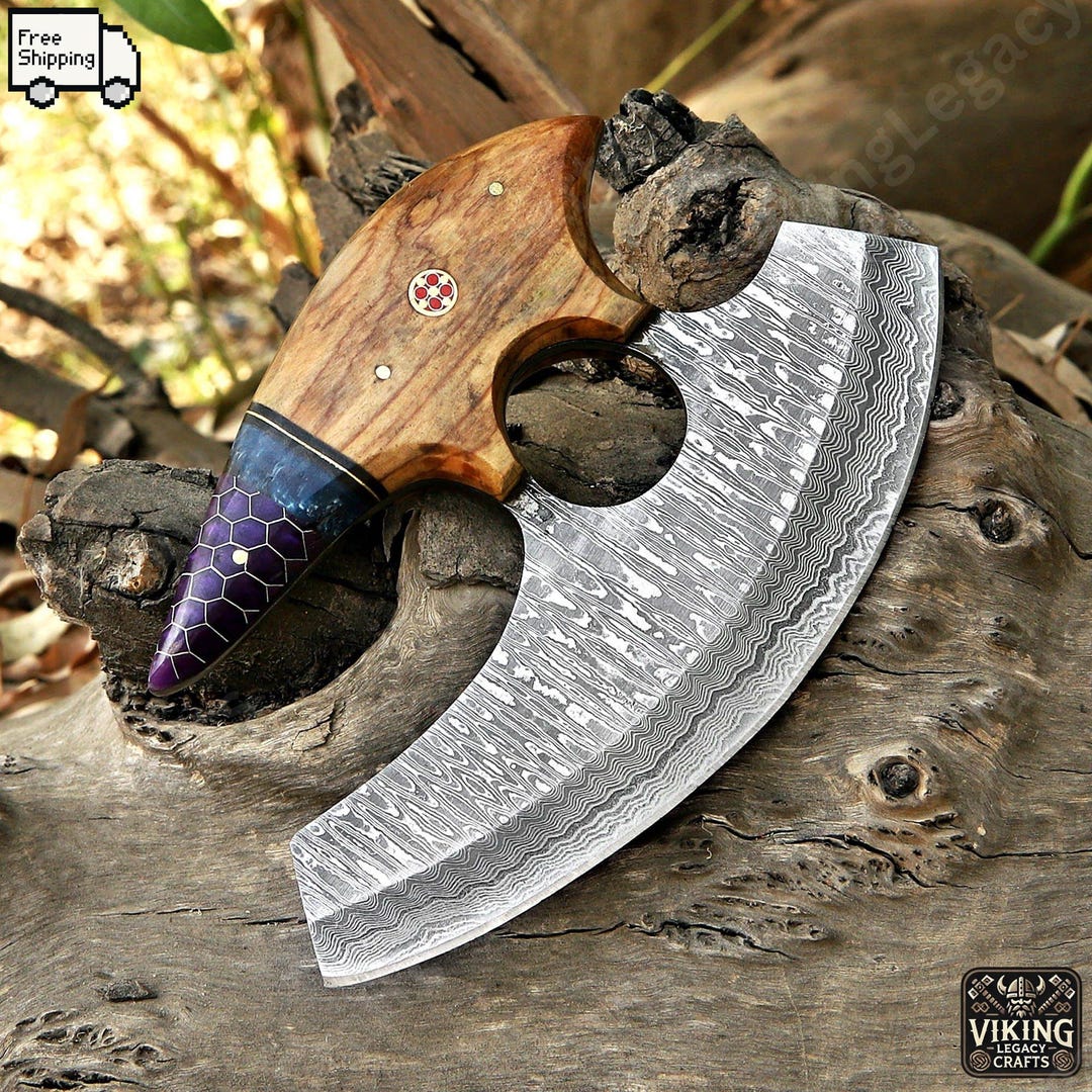 Viking Pizza Cutter, Viking Pizza Axe for Valentine Day Gift, Custom Gift Hand Forged Damascus ...