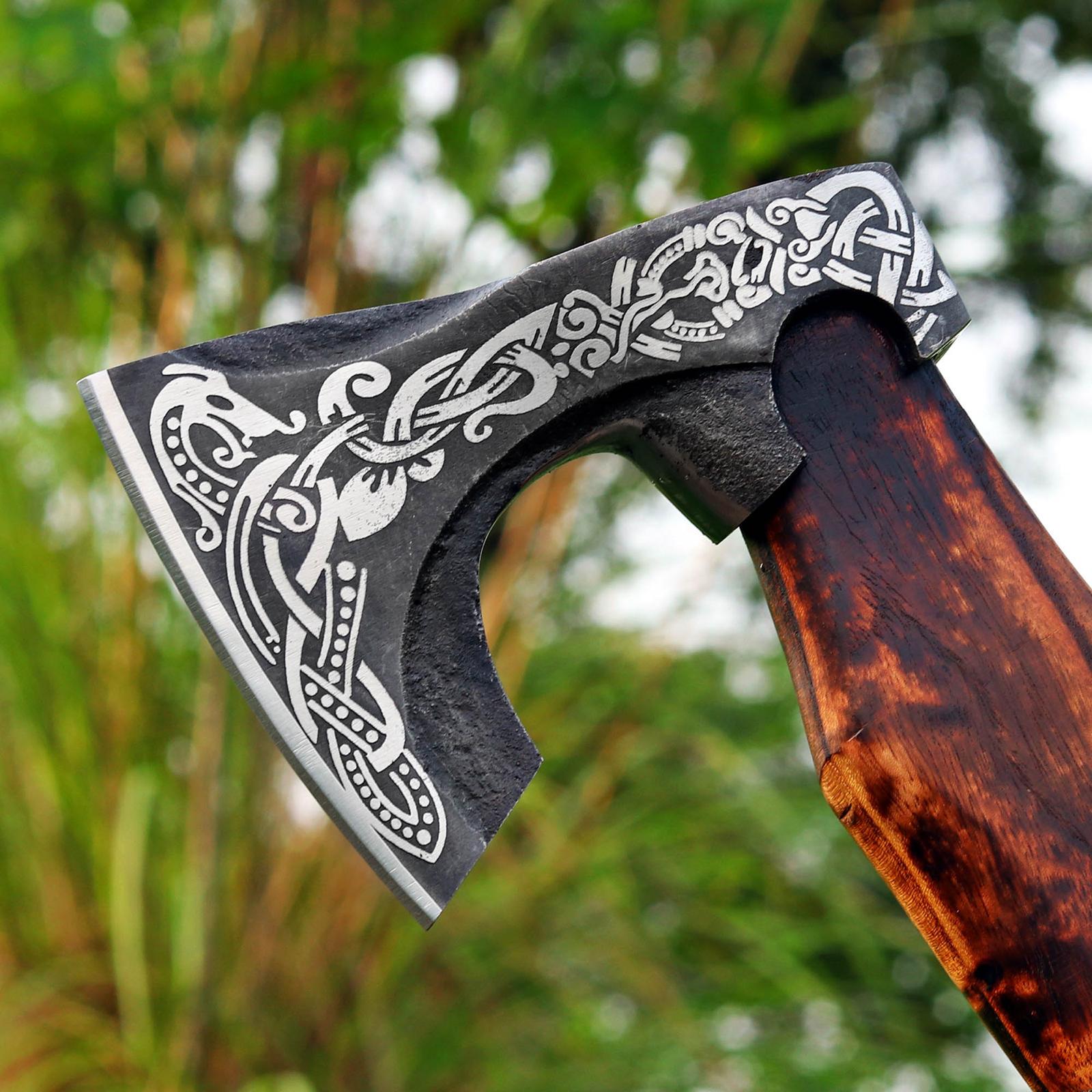Viking Axe, Carbon Steel Viking Axe, Personalized Viking Axe in Hand ...