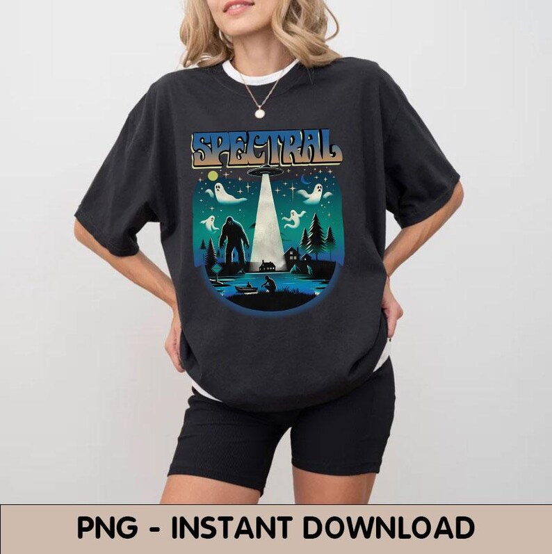 Spectral Art Digital Sublimation PNG, Halloween Horror Png, Spectral ...