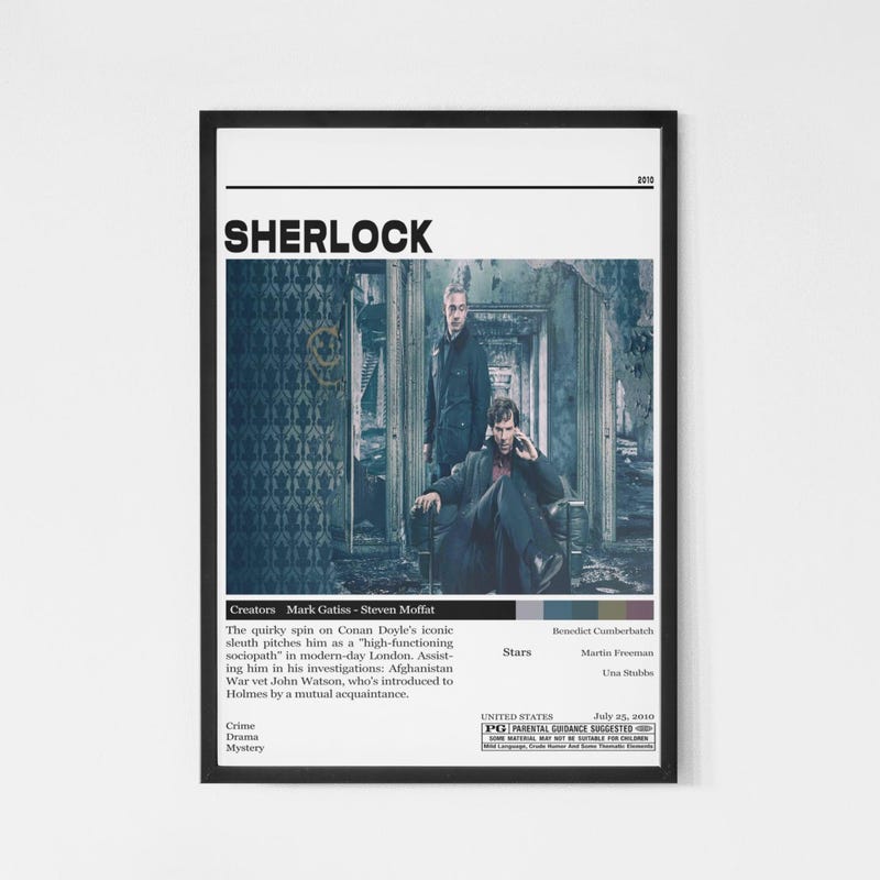 Sherlock Poster - Etsy