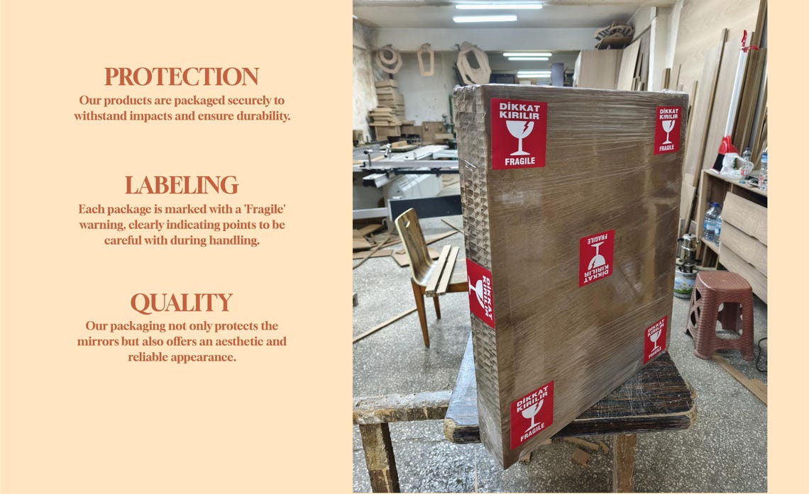 Asymmetrical Mirror, Console Mirror, Pond Mirror, Vanity Mirror, Brass ...