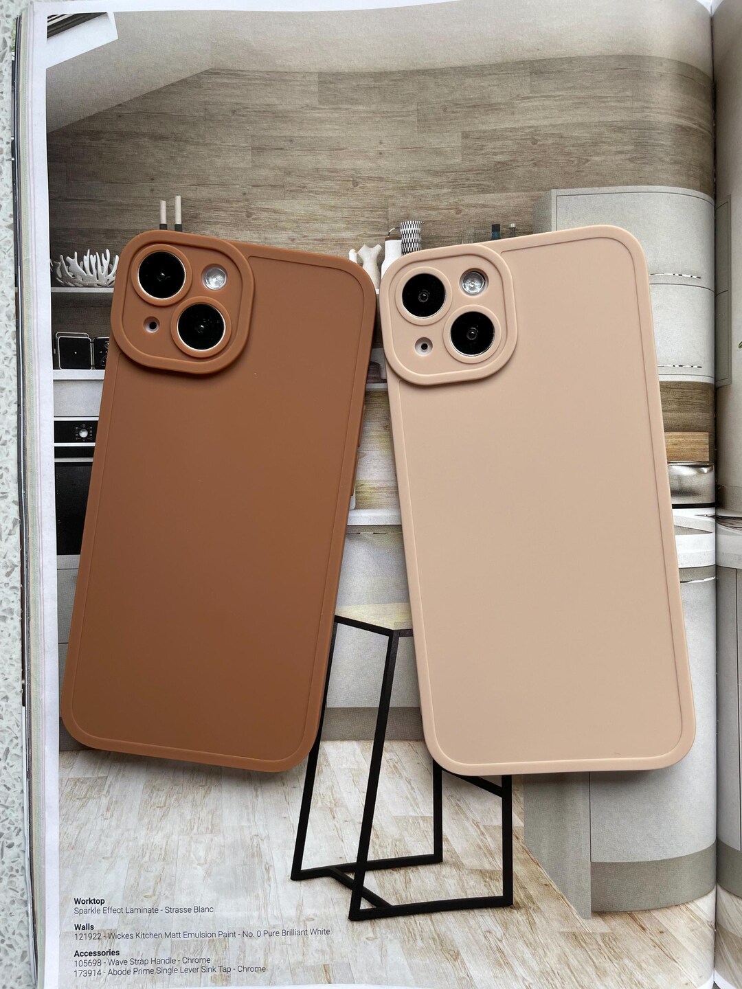 Minimalist Matte iPhone Case: Beige Coffee Brown Camel, Slim Protective ...