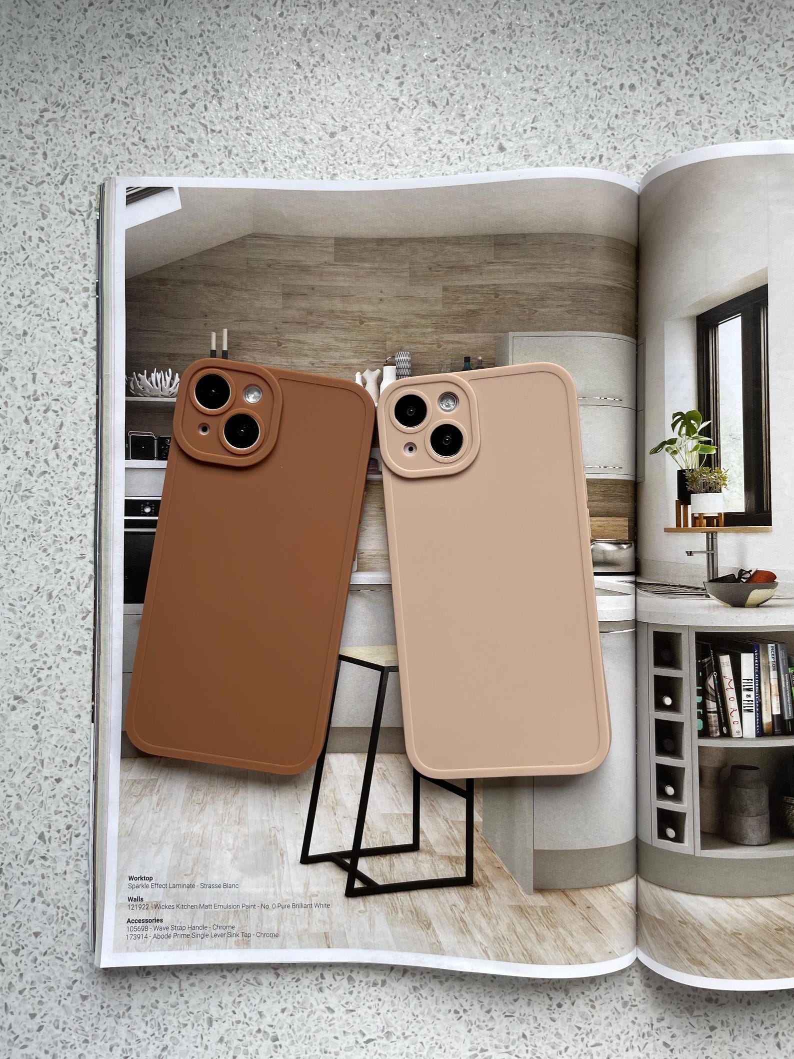 Minimalist Matte iPhone Case: Beige Coffee Brown Camel, Slim Protective ...