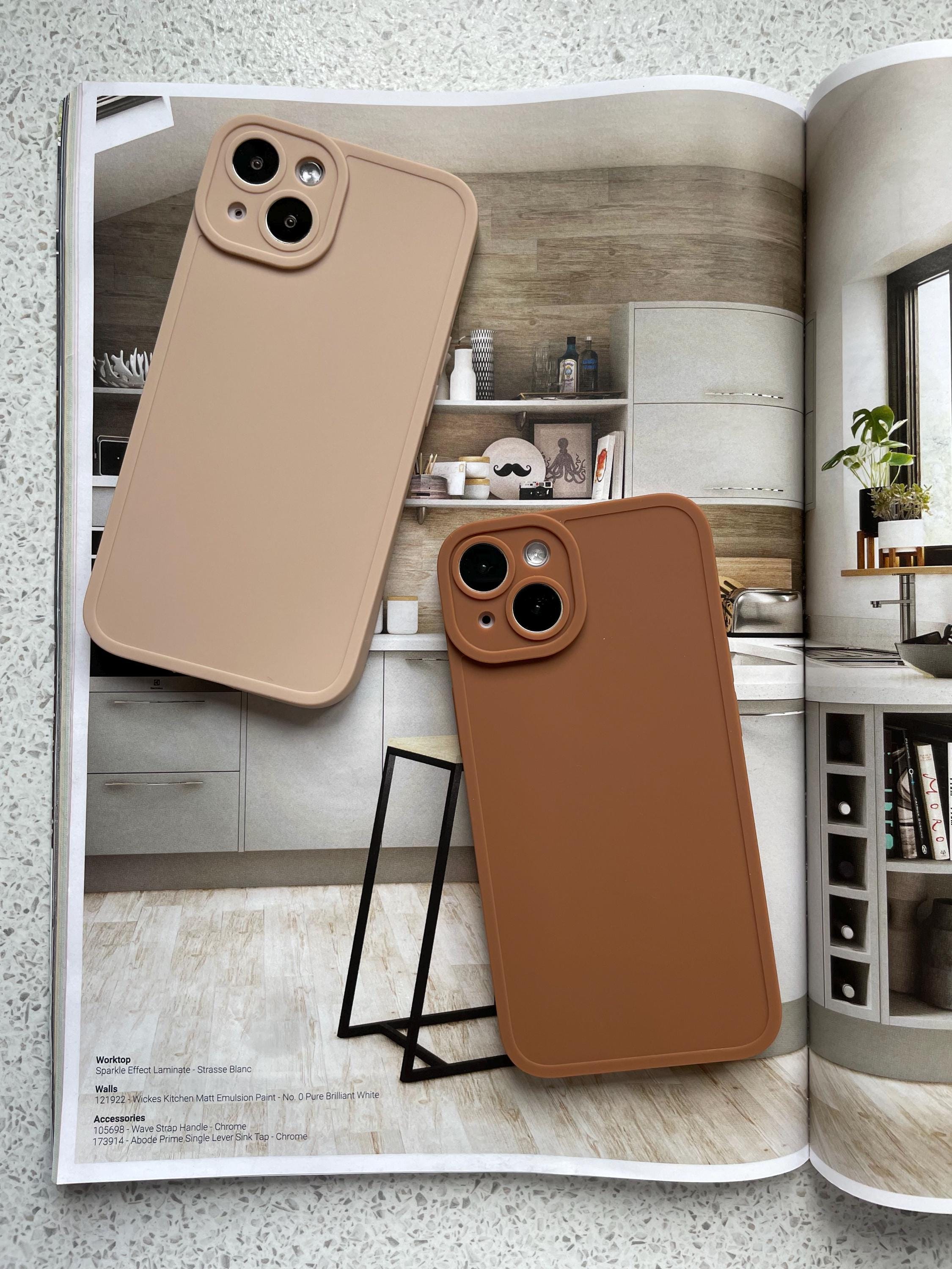 Minimalist Matte iPhone Case: Beige Coffee Brown Camel, Slim Protective ...