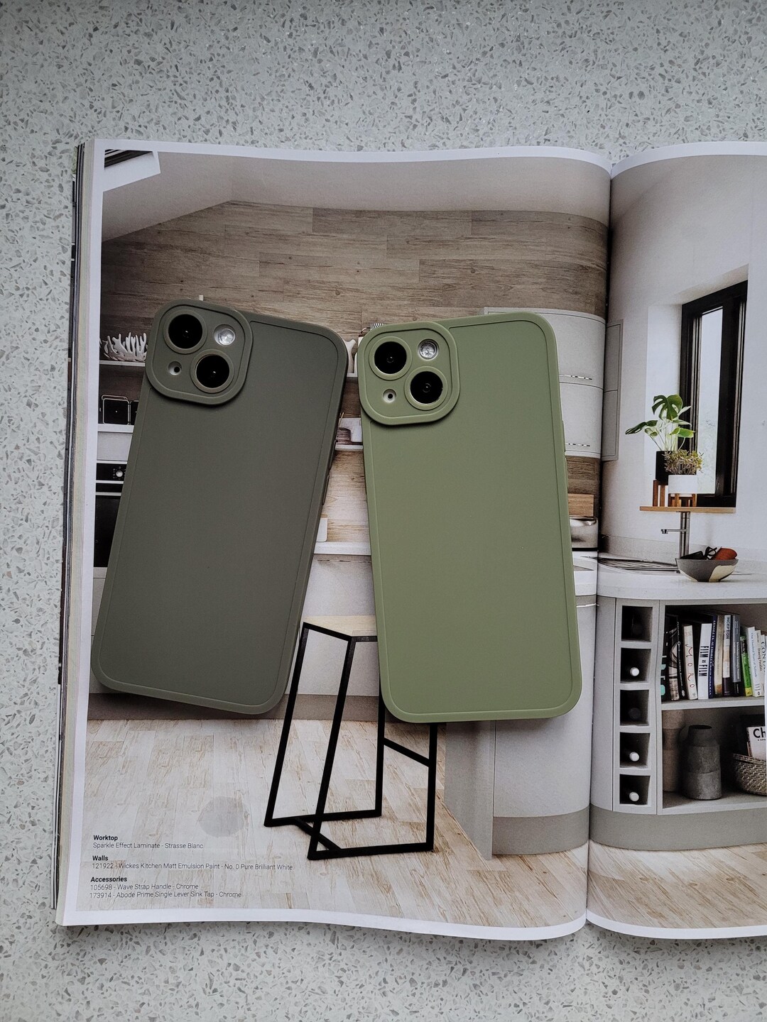 Best Seller Minimalist Matte Dark Grey Matte Green Olive Phone Cases ...