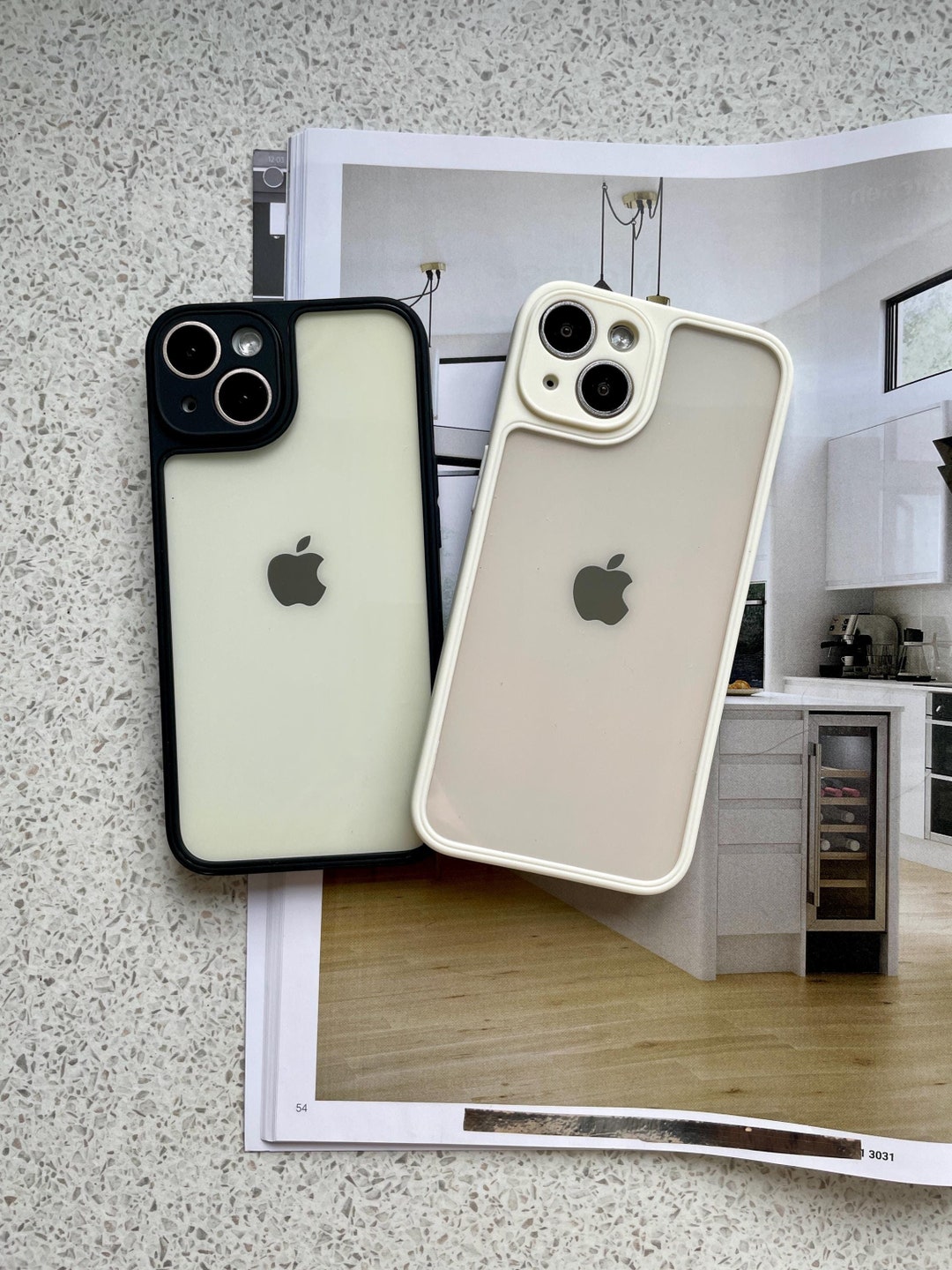 Shockproof Beige/black Frame iPhone Case - Etsy