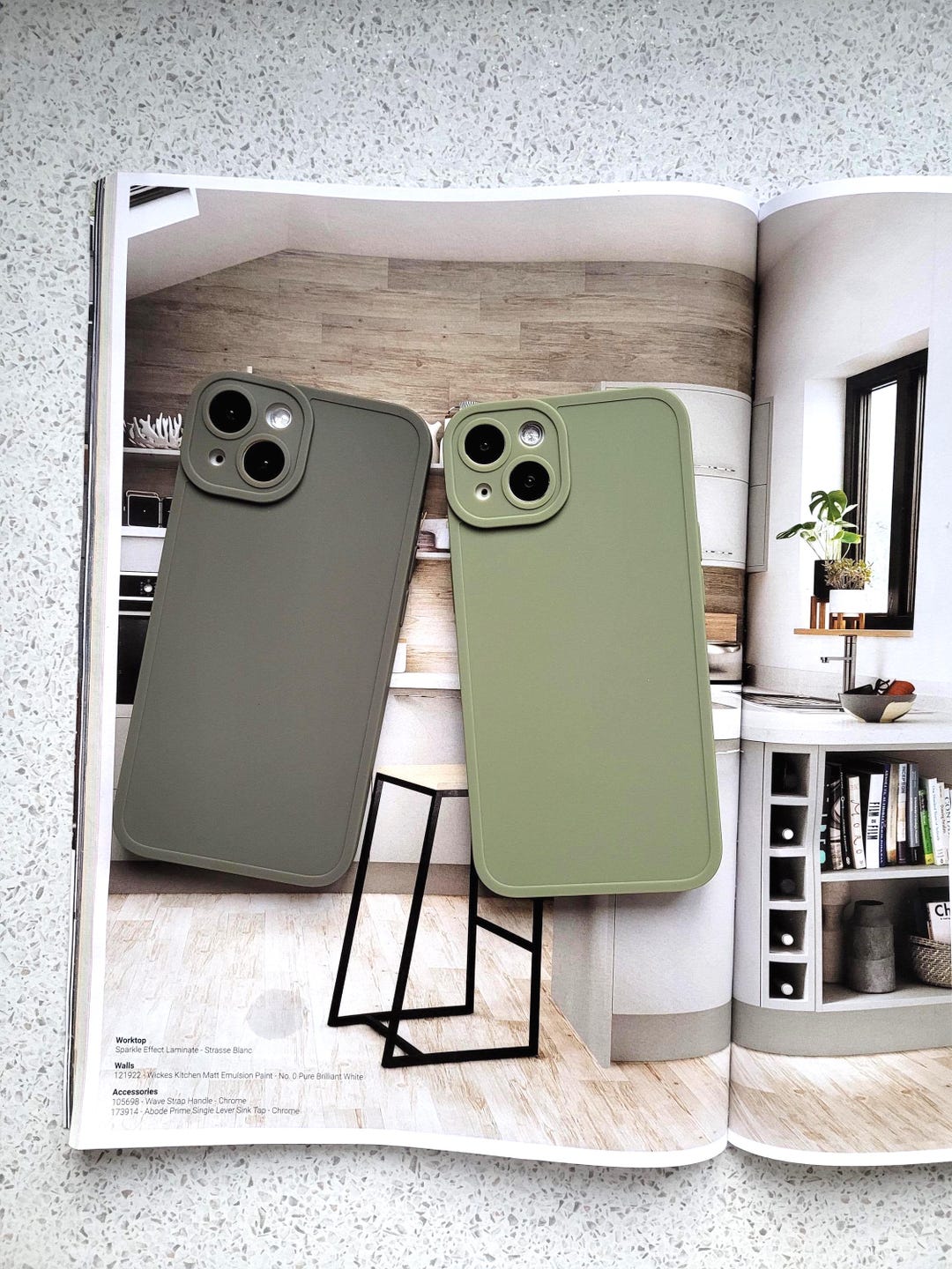 Minimalist Matte iPhone Case: Dark Grey or Olive Green, Slim Protective ...