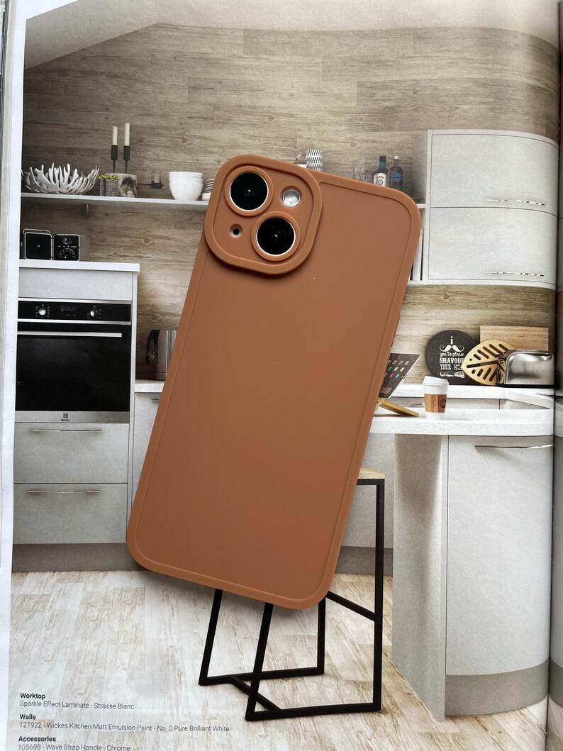 Minimalist Matte iPhone Case: Beige Coffee Brown Camel, Slim Protective ...