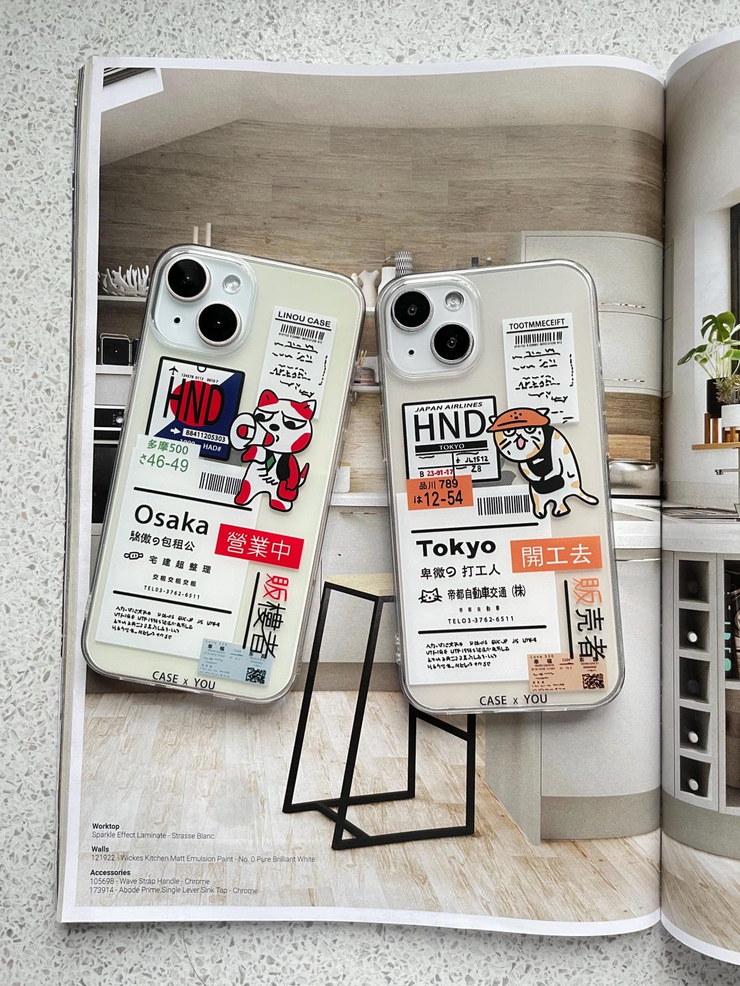 Japanese Kawaii Anime Drawing Tokyo Osaka Phone Case for iPhone 16 15 ...