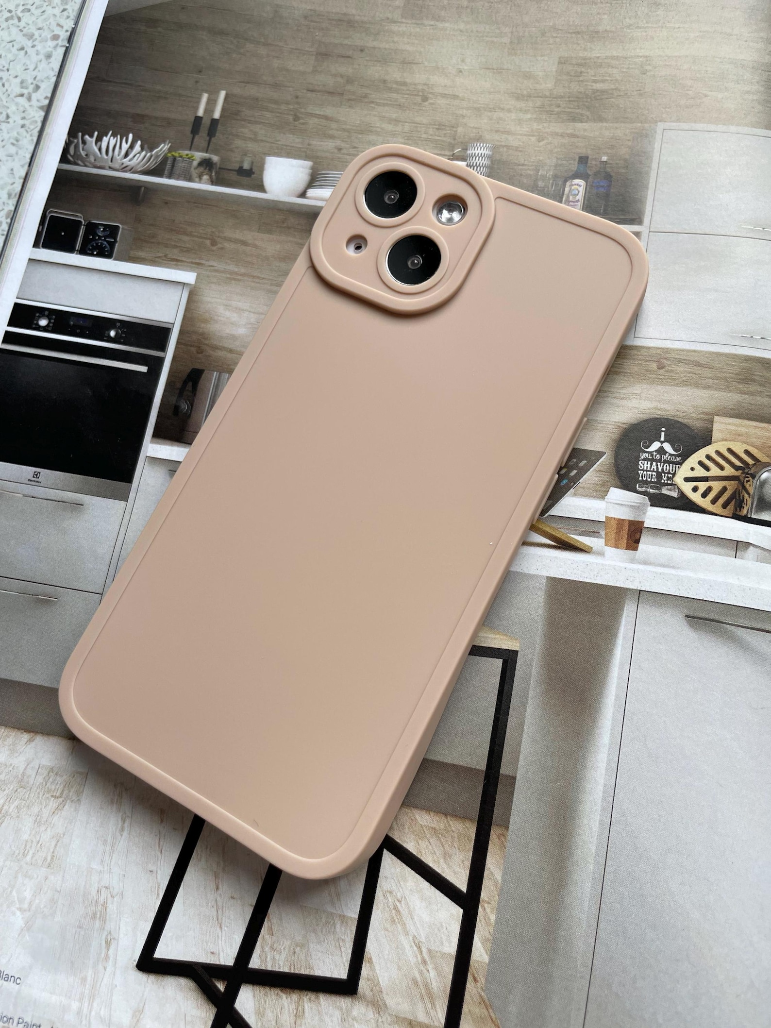 Minimalist Matte iPhone Case: Beige Coffee Brown Camel, Slim Protective ...